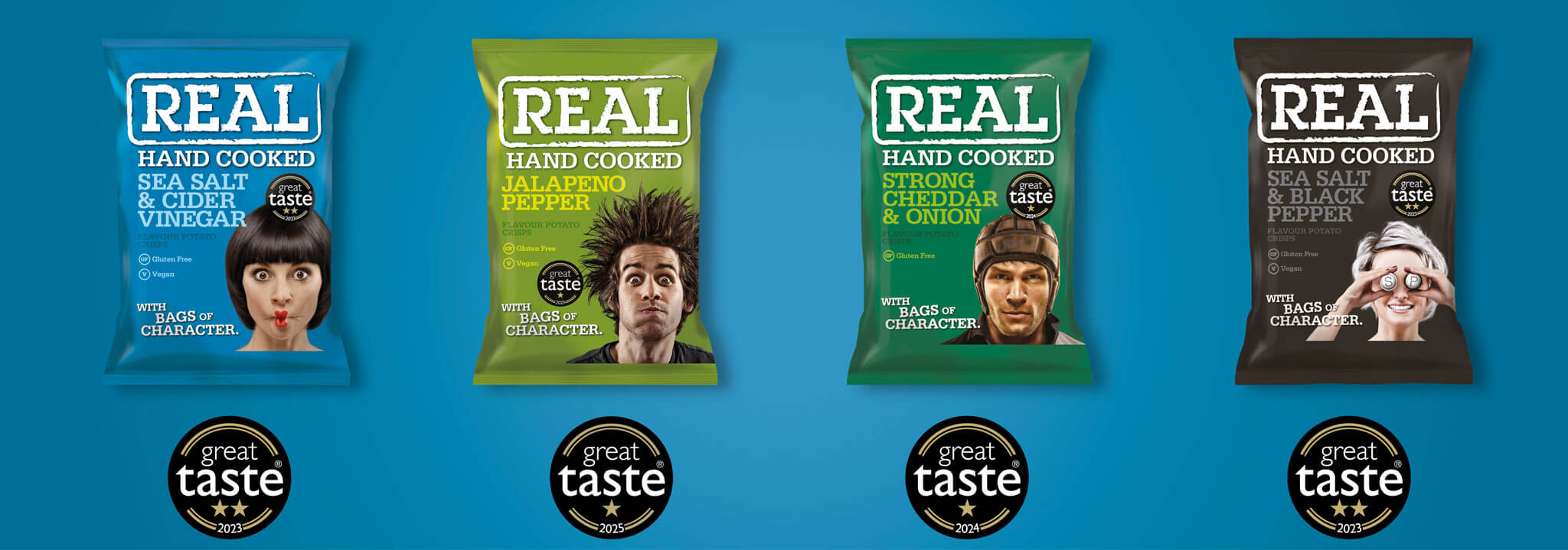 Great Taste Awards - REAL Hand Cooked Crisps